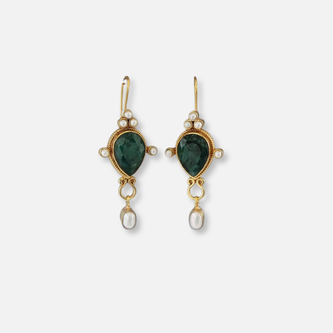 Pendientes Gaby Vintage con Perlas – Moda CDMX™